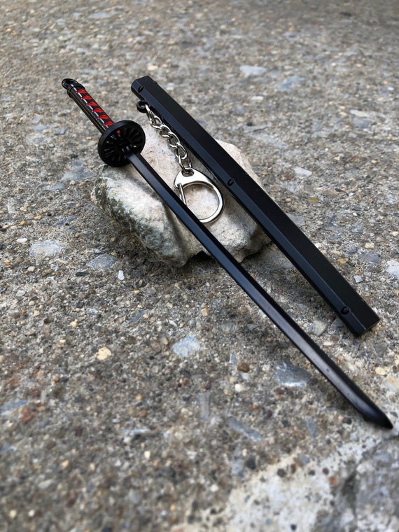 Anime Demon Metalic Charm Samurai Sword Anime Keychains - Etsy