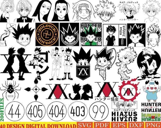40 Designs | Anime Bundle SVG Digital Download | Japanese SVG | | Anime ...