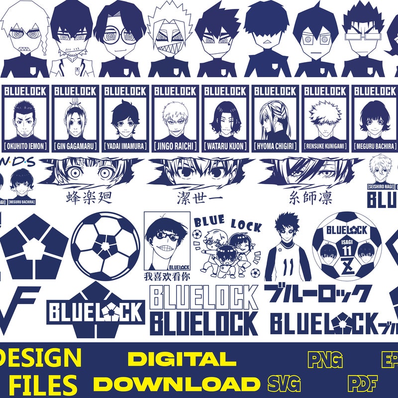 Blue lock logos - Etsy.de