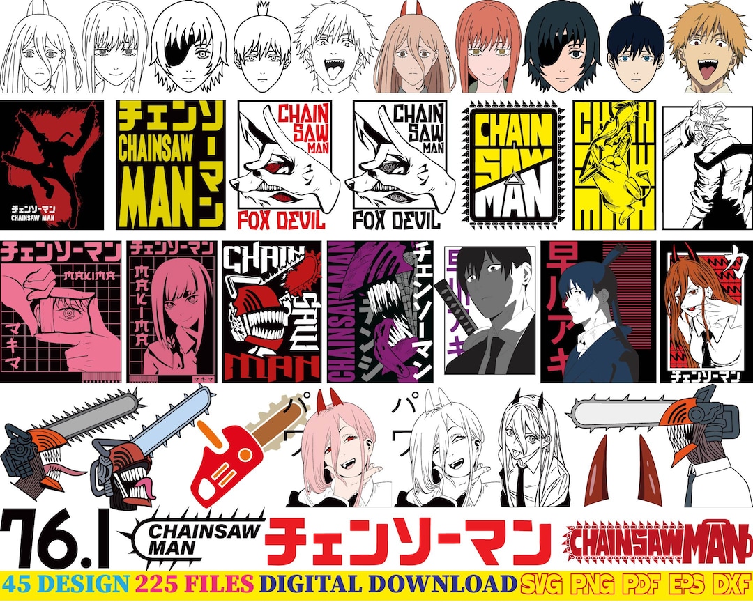 45 Designs | Anime Bundle SVG Digital Download | Japanese SVG | | Anime ...