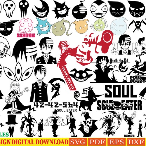 40 Designs Anime Bundle SVG Digital Download Japanese SVG - Etsy