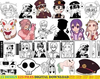 60 Designs Anime Bundle SVG Digital Download Japanese SVG Anime ...