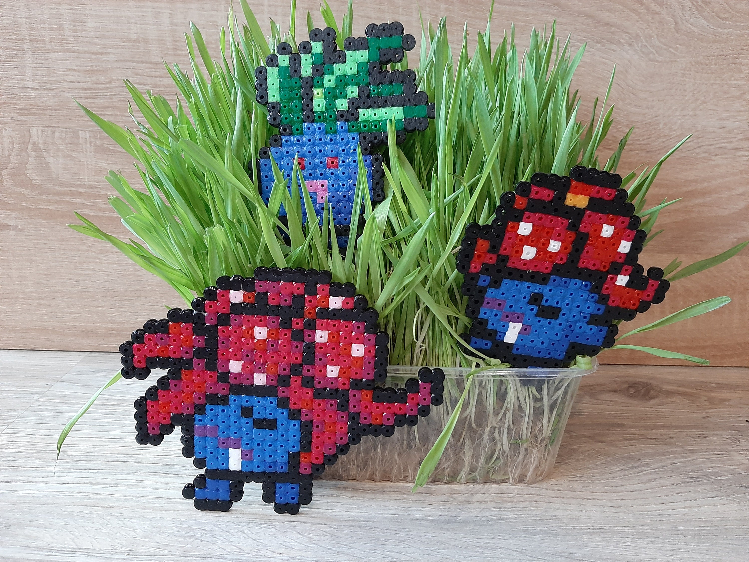 Pokemon Pixel Art Hama Beads Figurines Oddish Gloom - Etsy UK