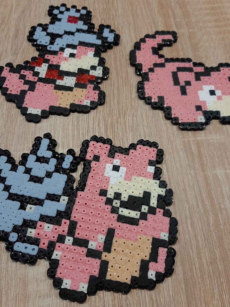 Pokémon / Pixel art / Hama Beads / slowpoke / slowbro / - Etsy España