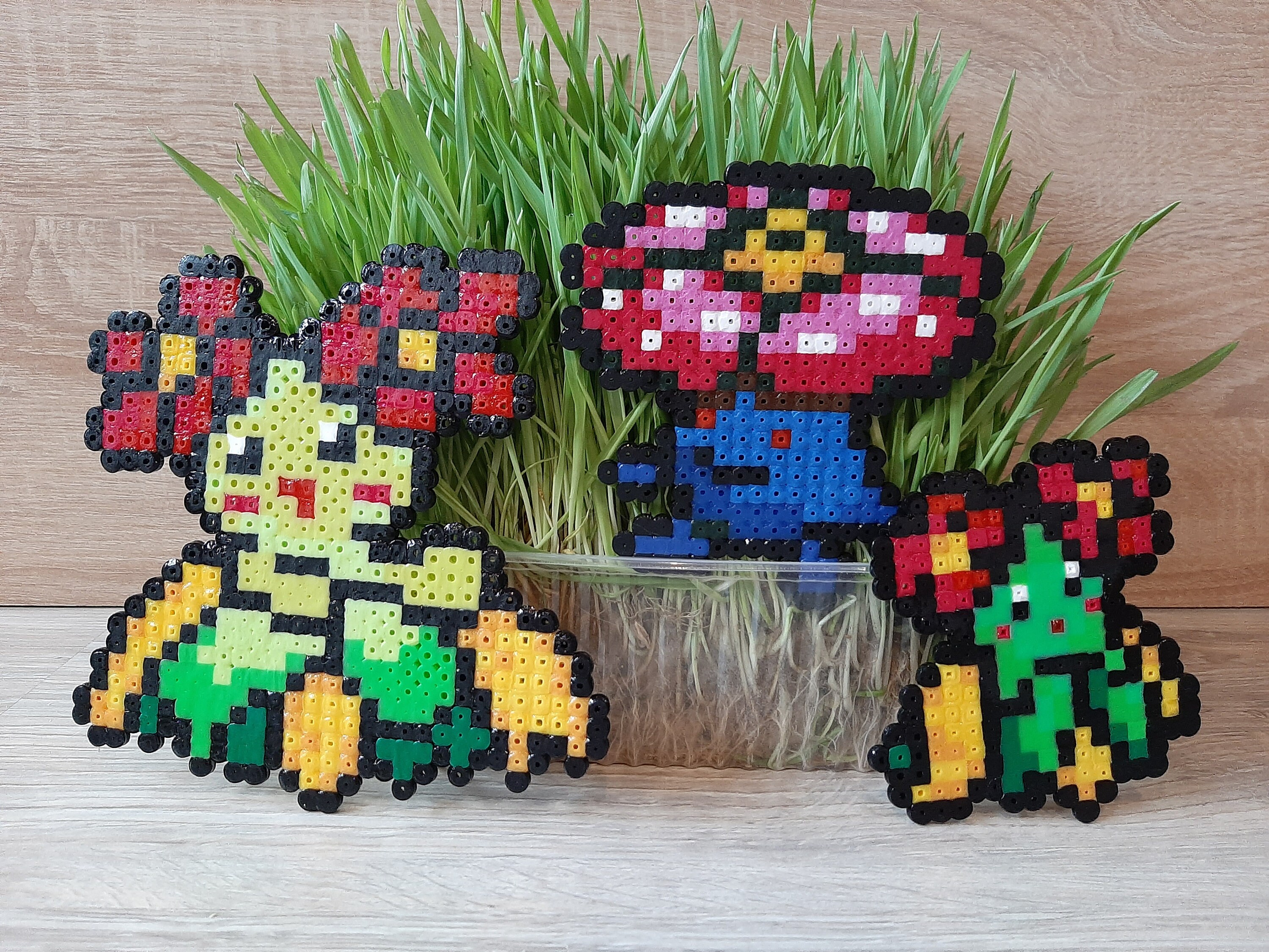 Pokemon Pixel Art Hama Beads Figurines Oddish Gloom - Etsy UK