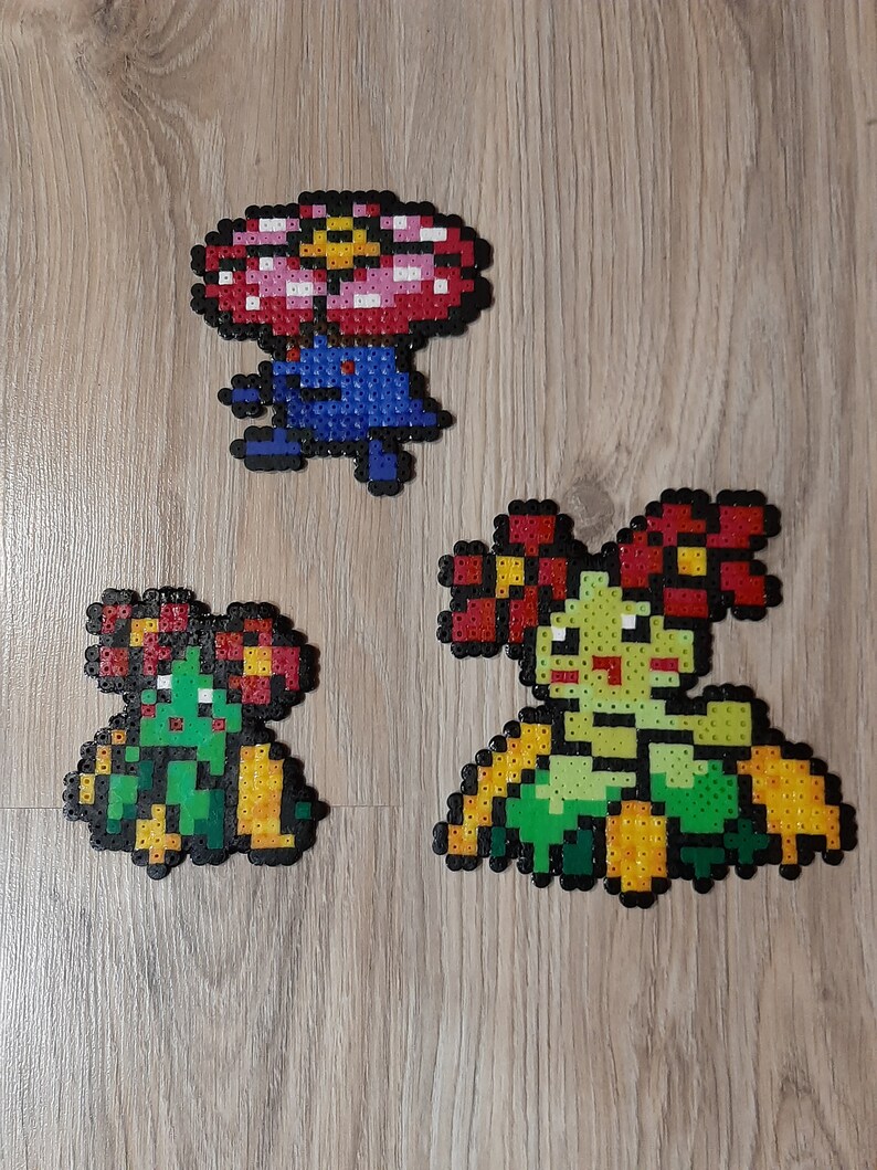 Pokemon Pixel Art Hama Beads Figurines Oddish Gloom - Etsy UK