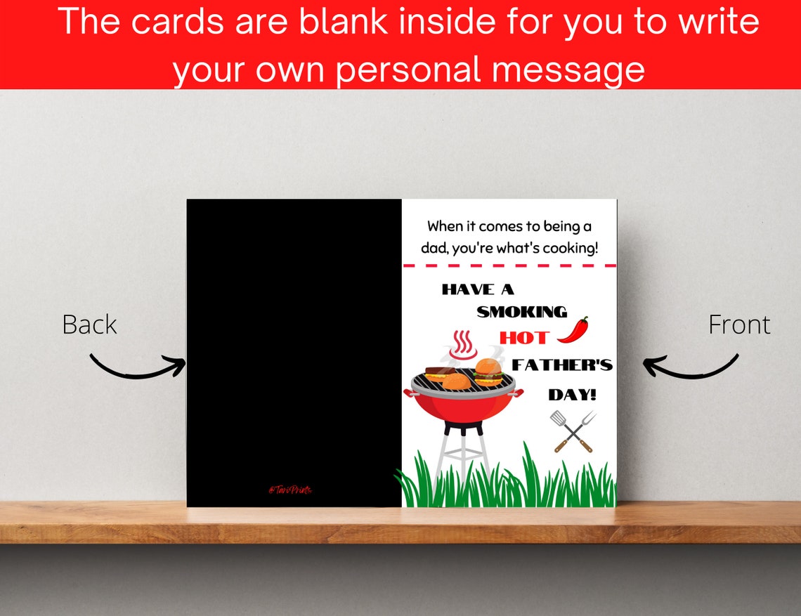 Father's Day Card Grilling - Etsy