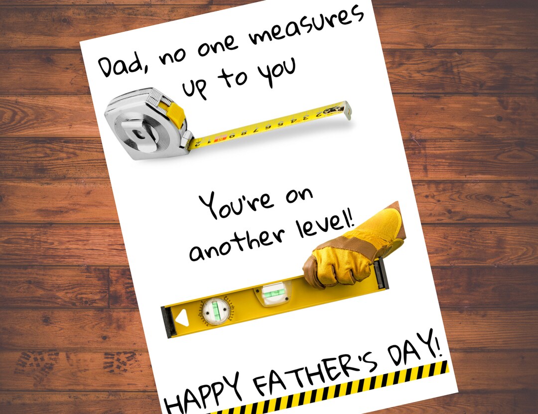 Father's Day Card- No One Measures up to You! - Etsy