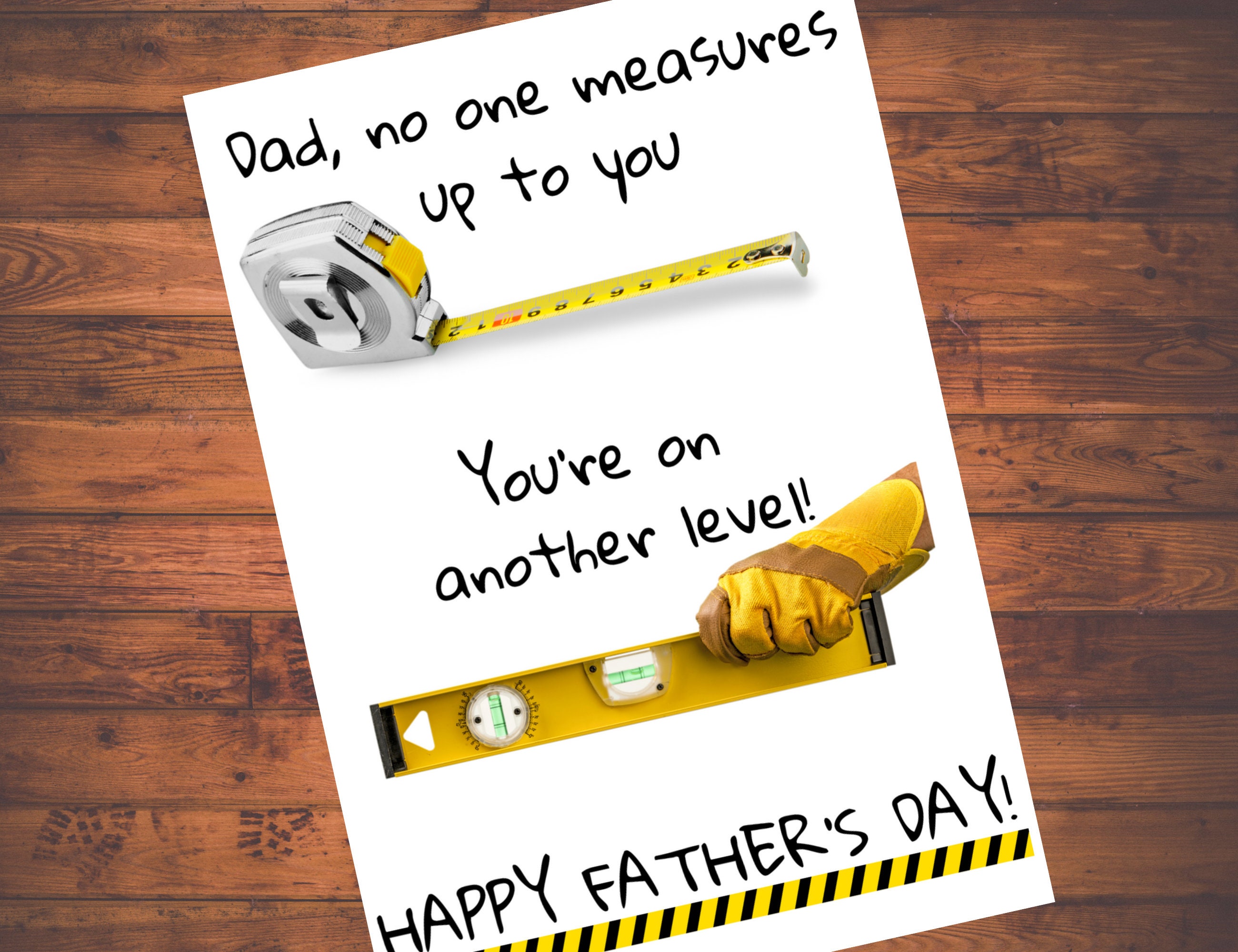 Father's Day Card- No One Measures up to You! - Etsy