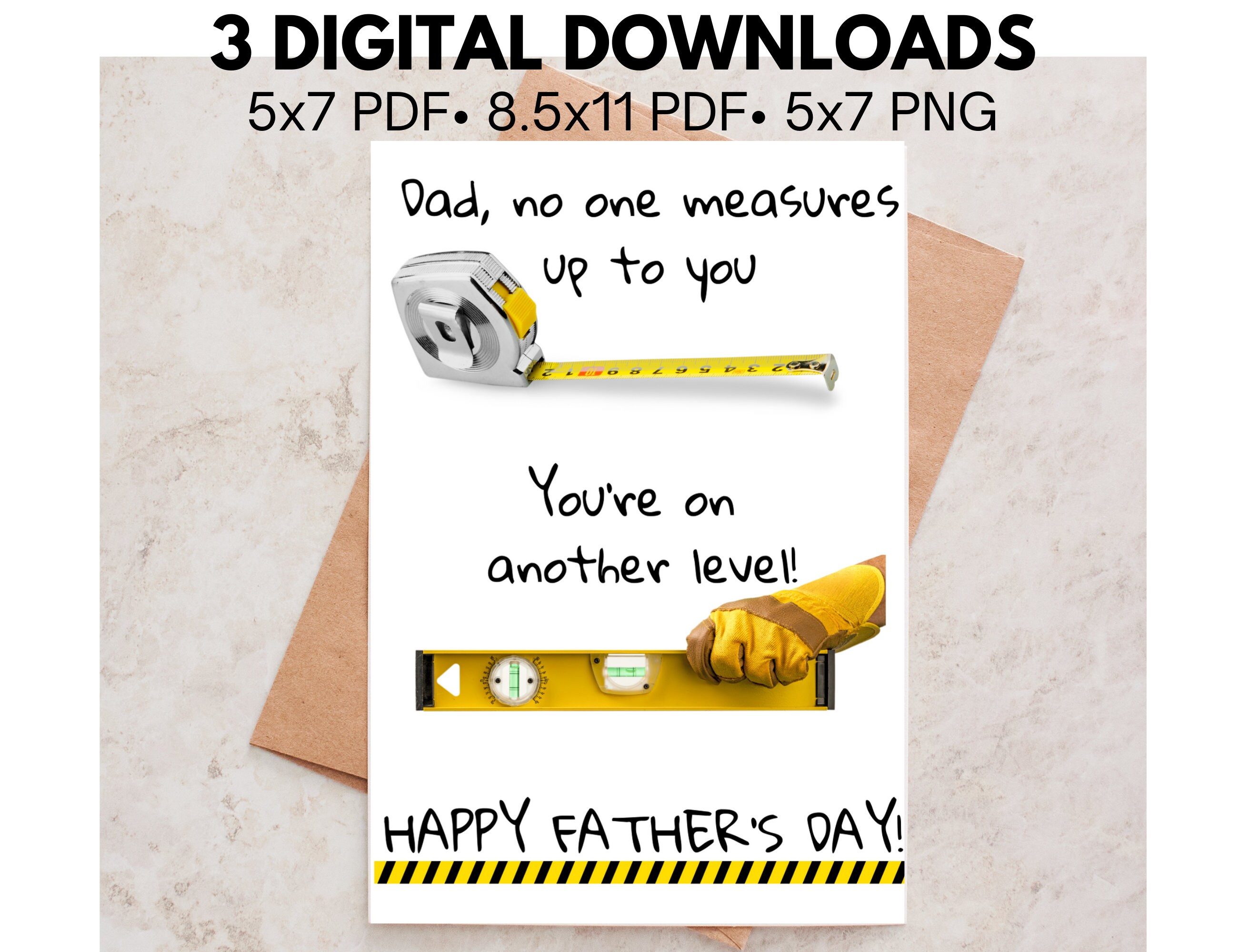 Father's Day Card- No One Measures up to You! - Etsy
