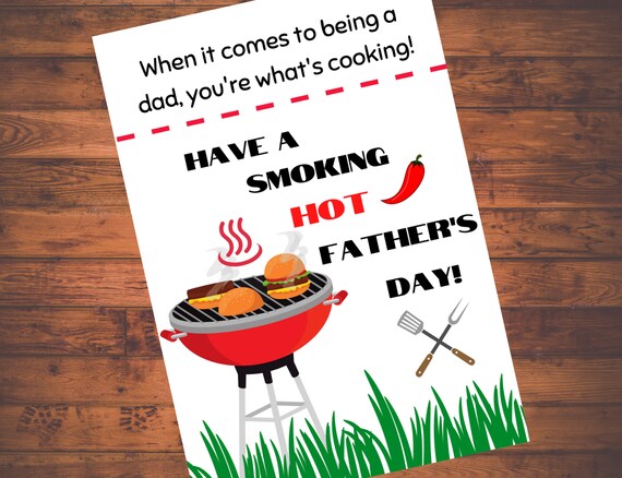 Father's Day Card Grilling - Etsy