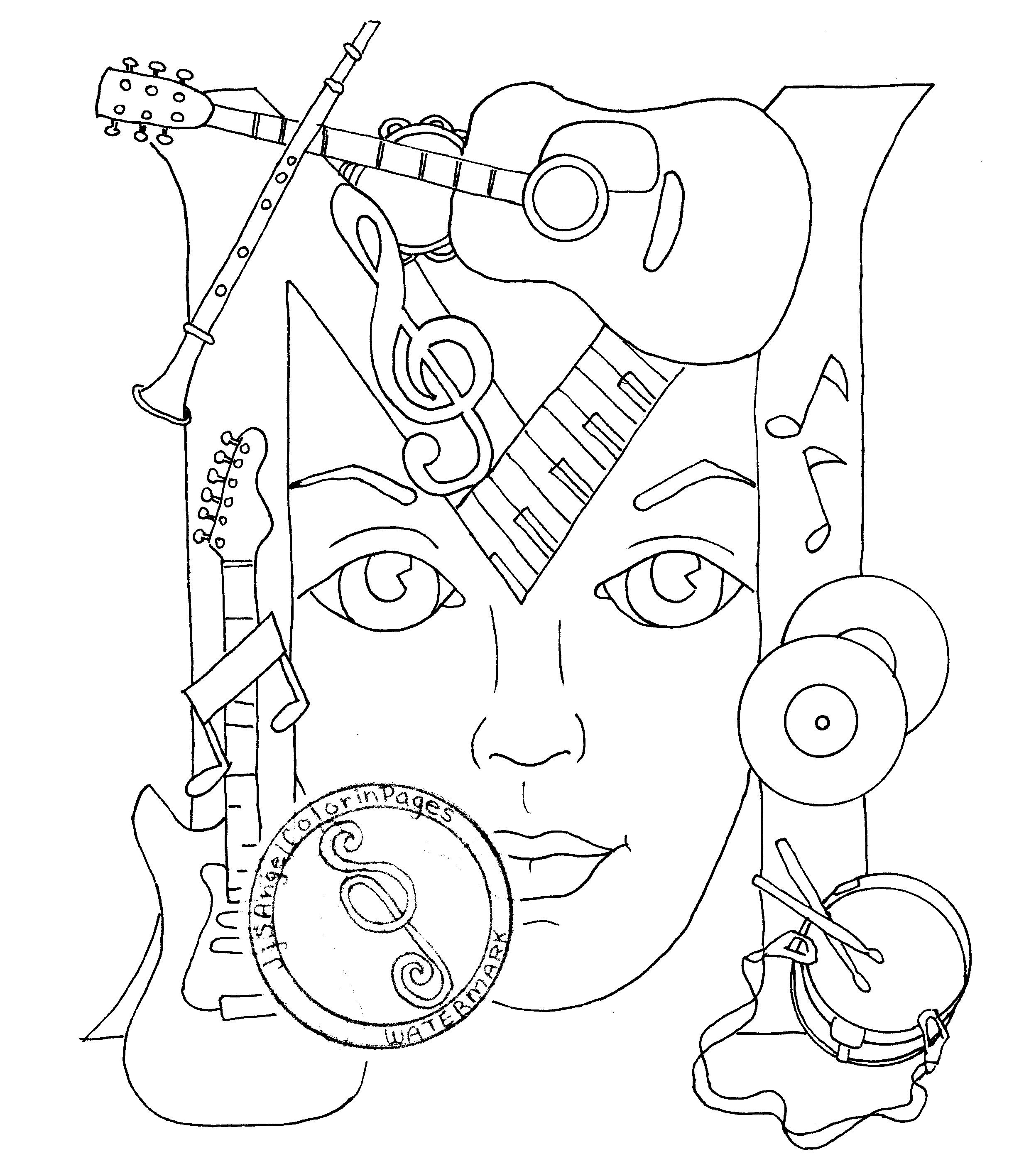 M is for Music Coloring Page - Etsy