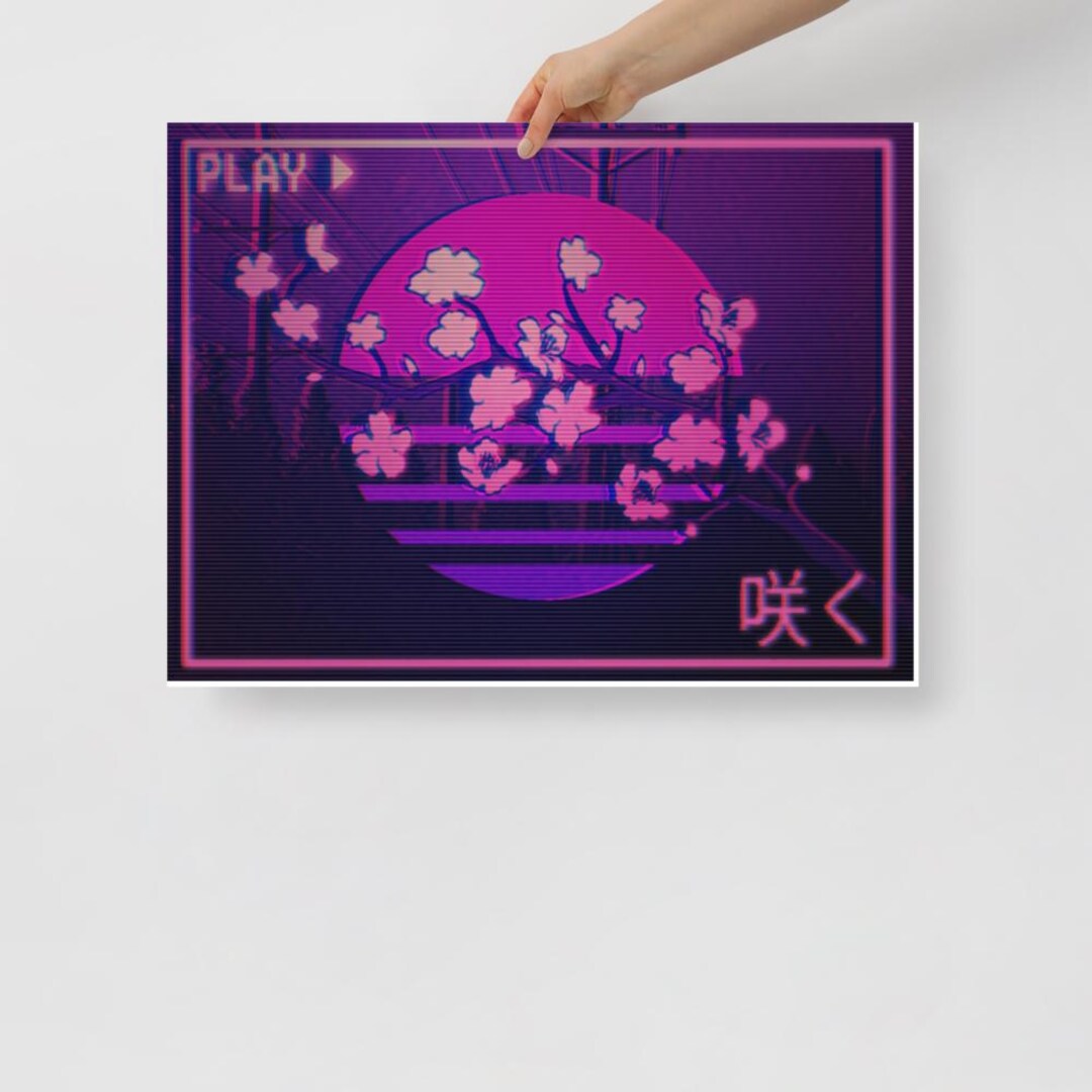 Cherry Wave Poster [9x12in][12x16in][18x24in][24x32in] - Etsy
