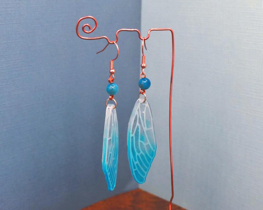 Glowing Bug Wing / Fairy Wing Earrings - Etsy