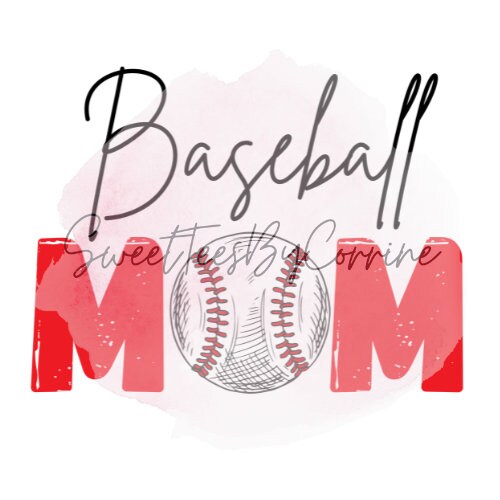 Baseball Mom Png Digital Download for Tshirt Tees Sweatshirt and More ...