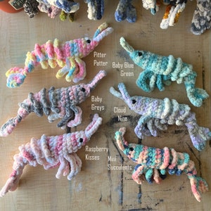 Variegated Crochet Shrimp (large) - Etsy