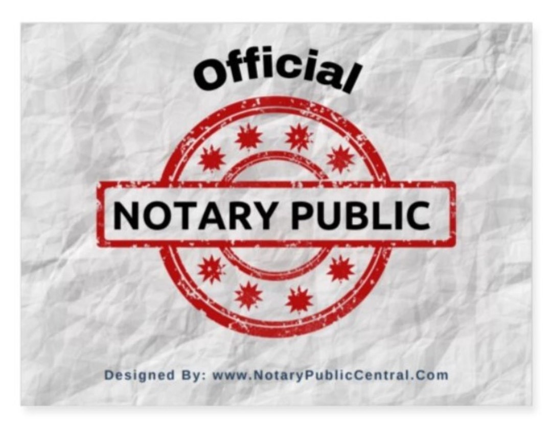 Notary Poster - Etsy