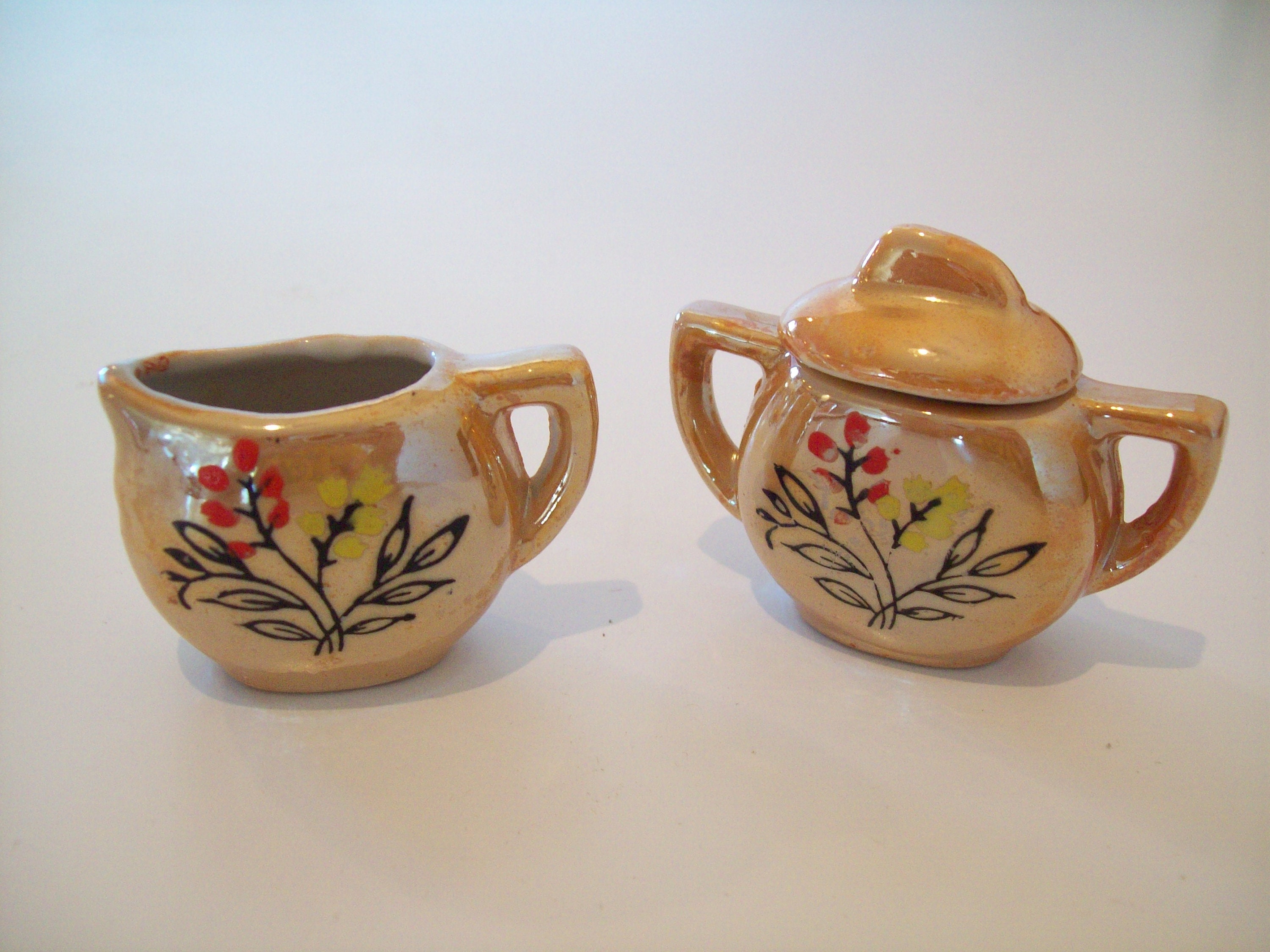 Miniature Japanese Lusterware Tea Set - Etsy