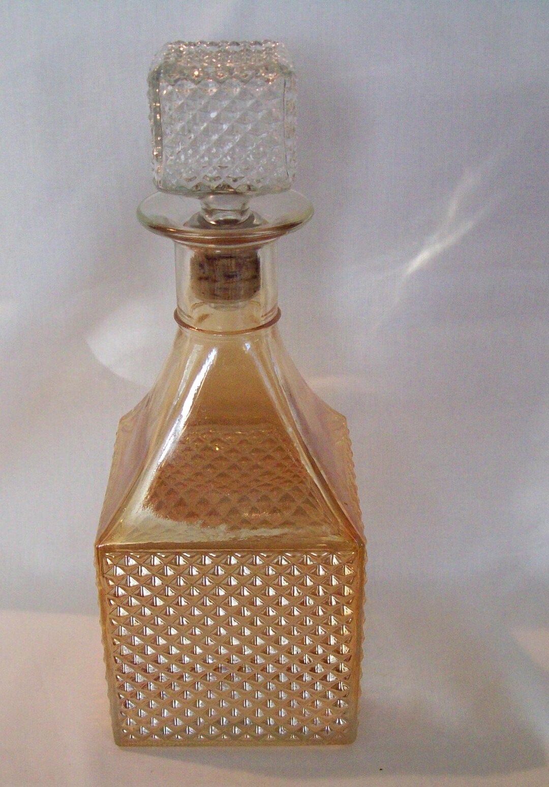 Old Forester Marigold Diamond Point Decanter - Etsy