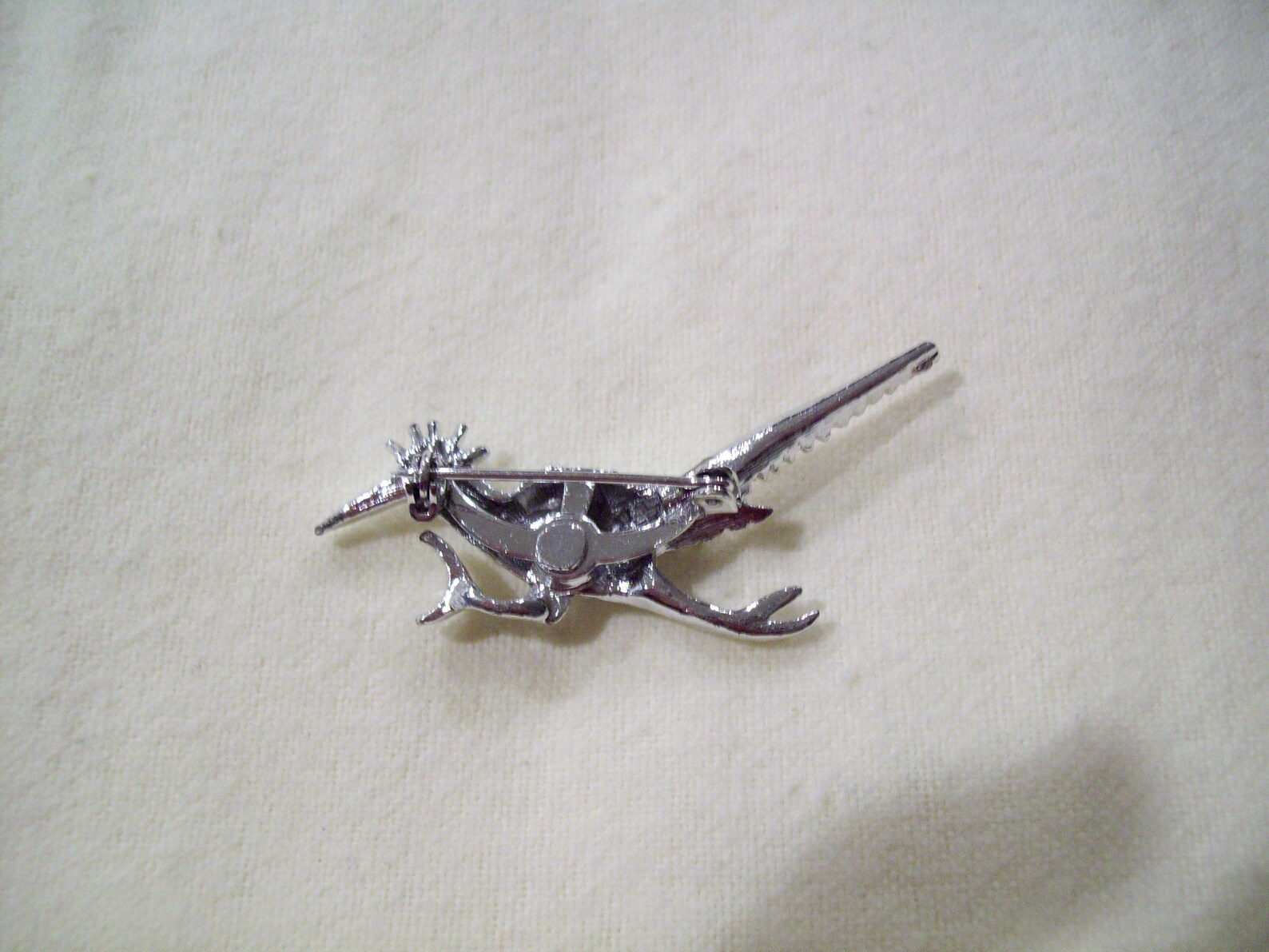 Vintage Silver-toned Roadrunner Pin - Etsy