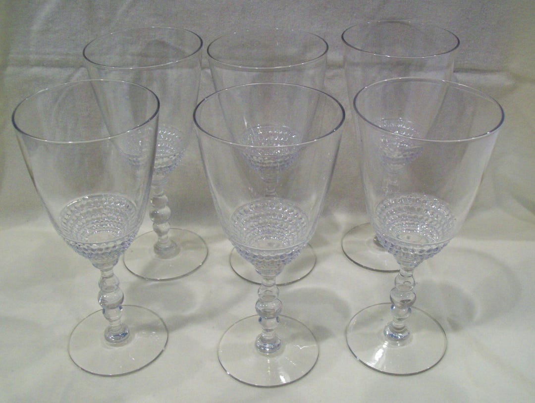 Duncan Miller Teardrop Goblets - Set of 6 - Etsy