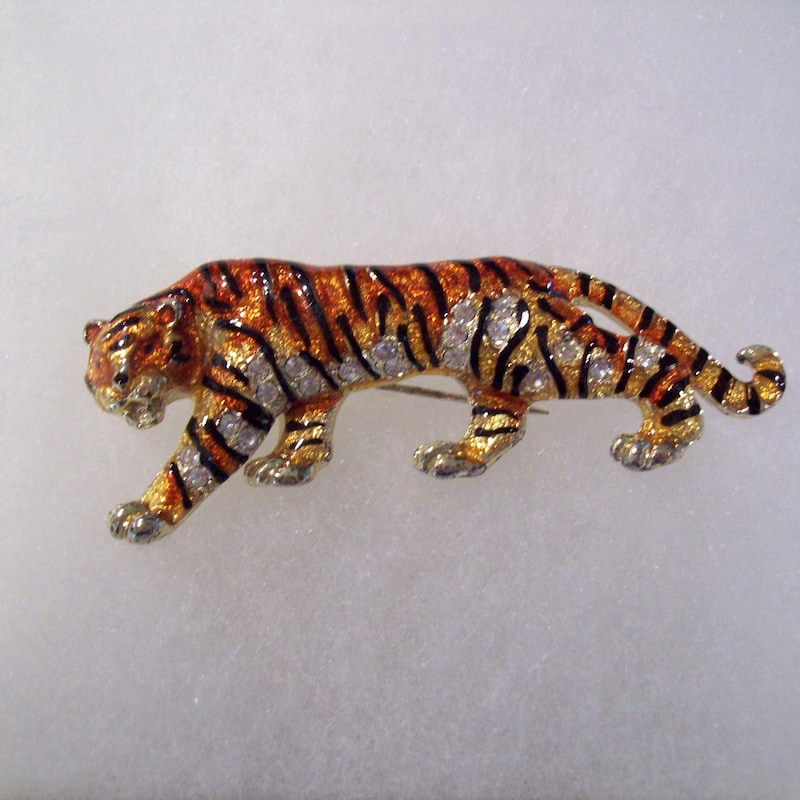 Rhinestone Tiger - Etsy