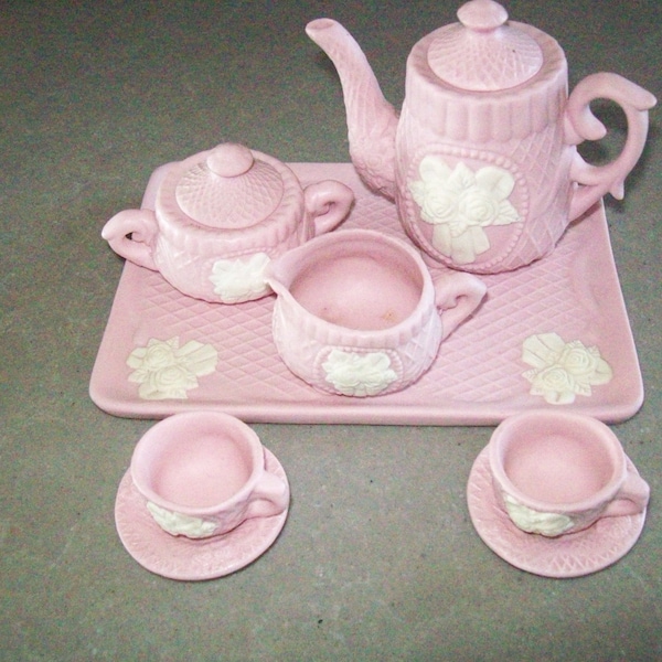 Pink Tea Set - Etsy