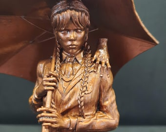 Wednesday Addams Statue Addams Family - Etsy