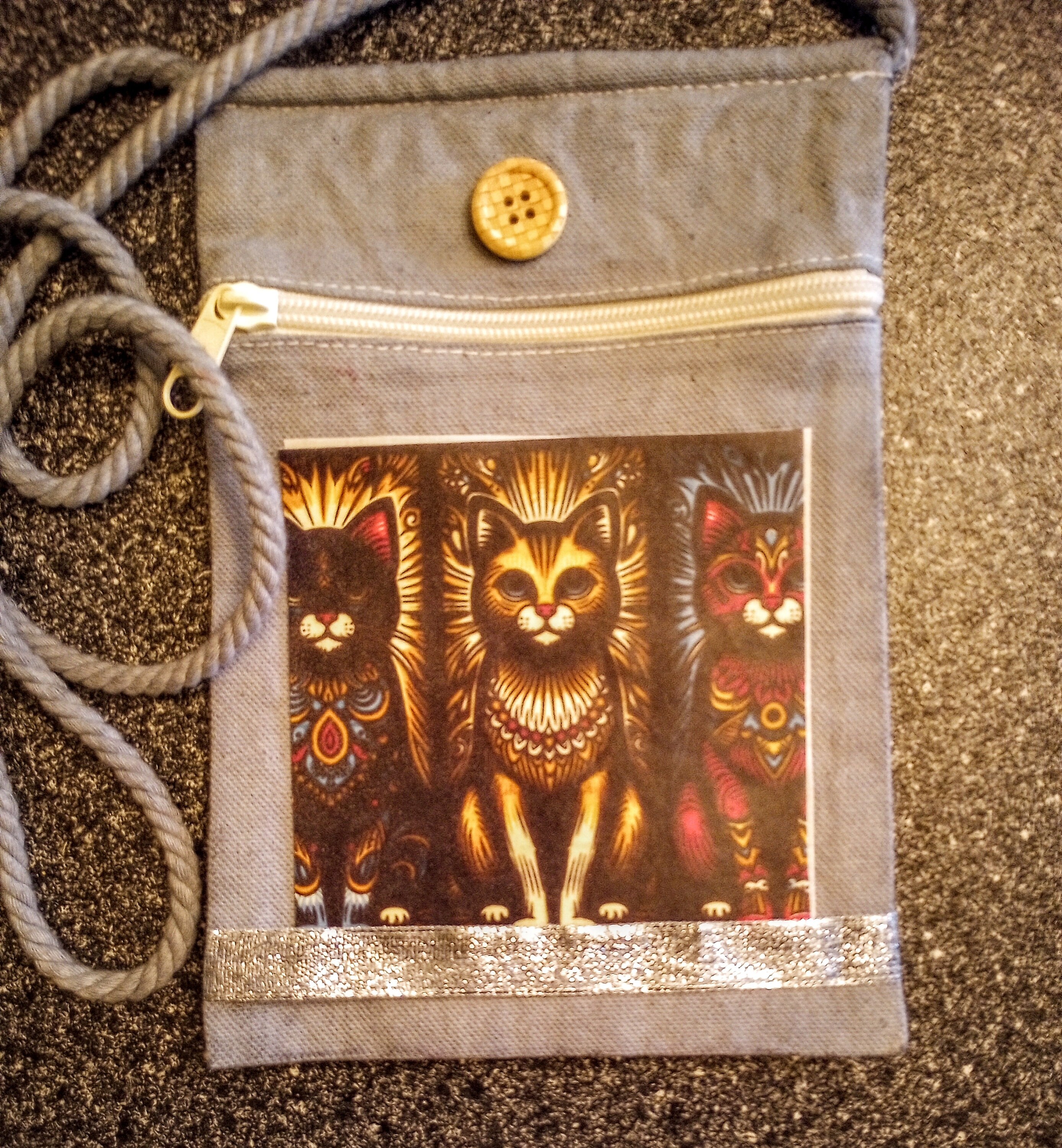 3 Cats Shoulder Bag - Etsy