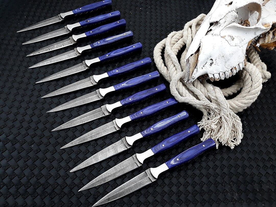 Double Edged Boot Knife Kunai Knife Hunting Knife Handmade - Etsy