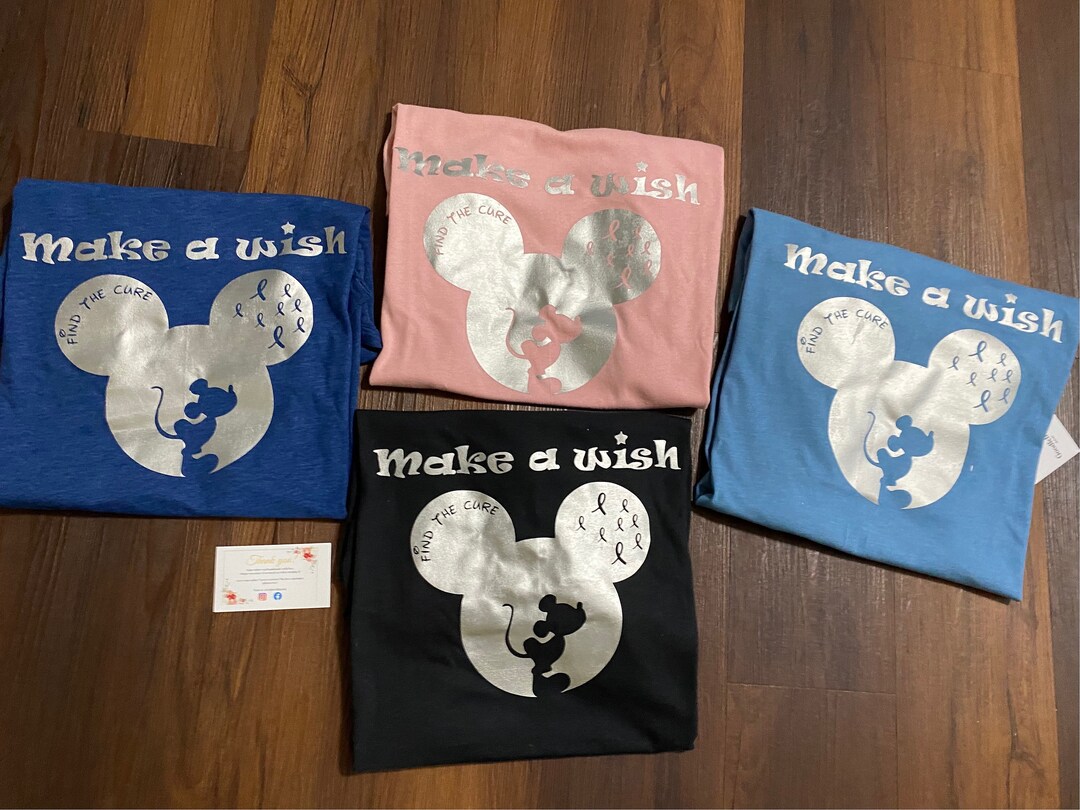 Make a Wish Shirt Disney Cancer T-shirtcustom Personalized - Etsy