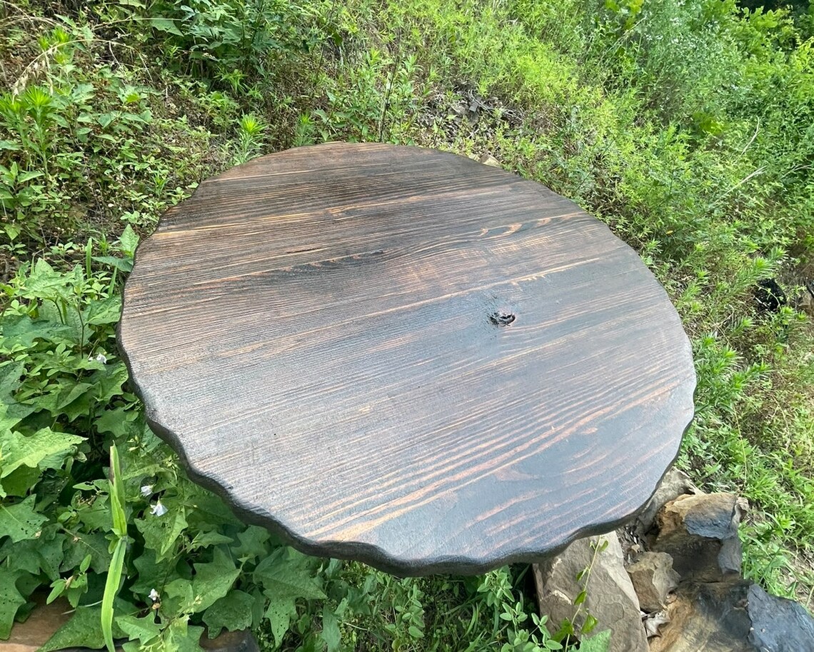 Rustic Farmhouse Stained Pine Table Top - Etsy