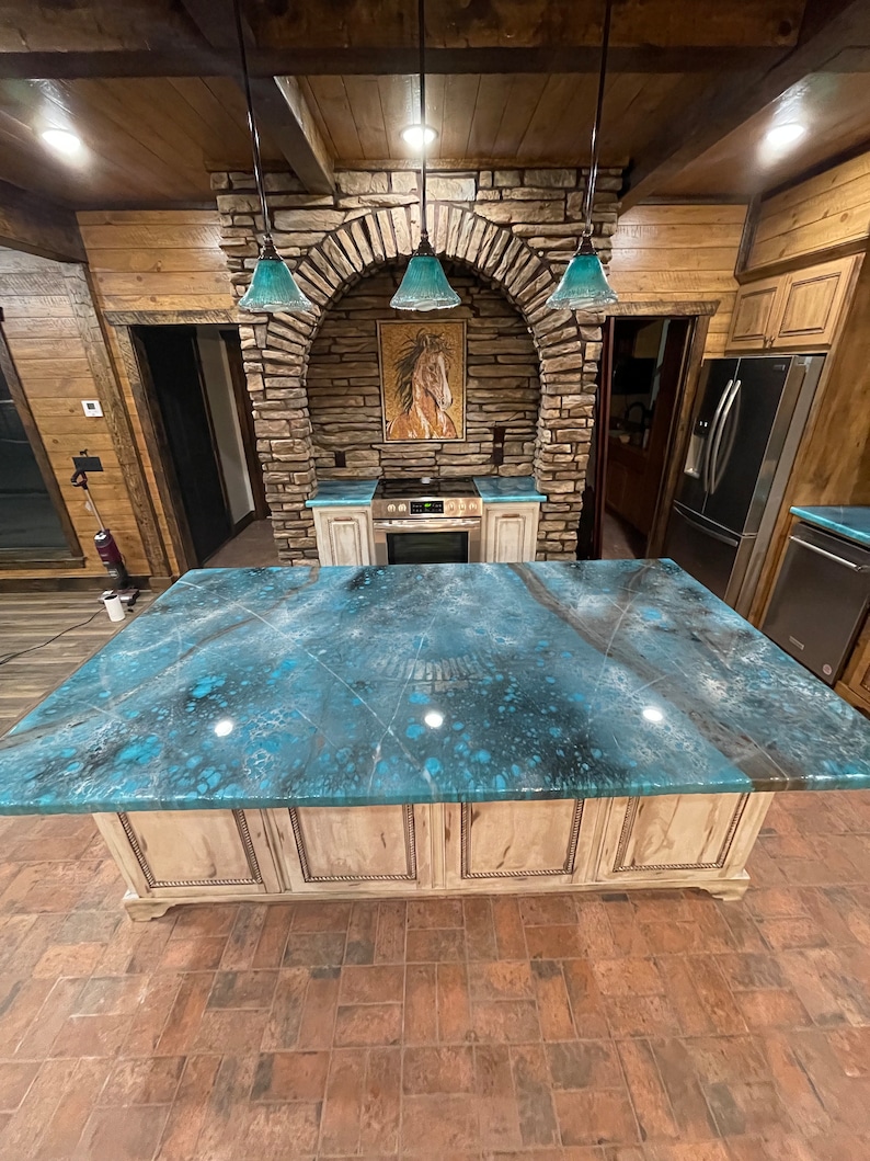 Custom Exotic Dream Countertop: Bathroom Vanity or Kitchen Counter. - Etsy