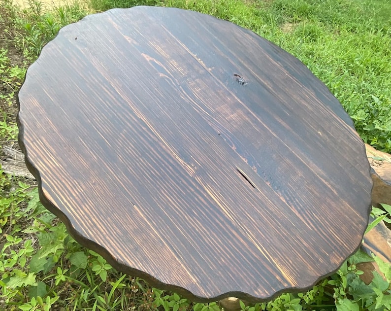 Rustic Farmhouse Stained Pine Table Top - Etsy