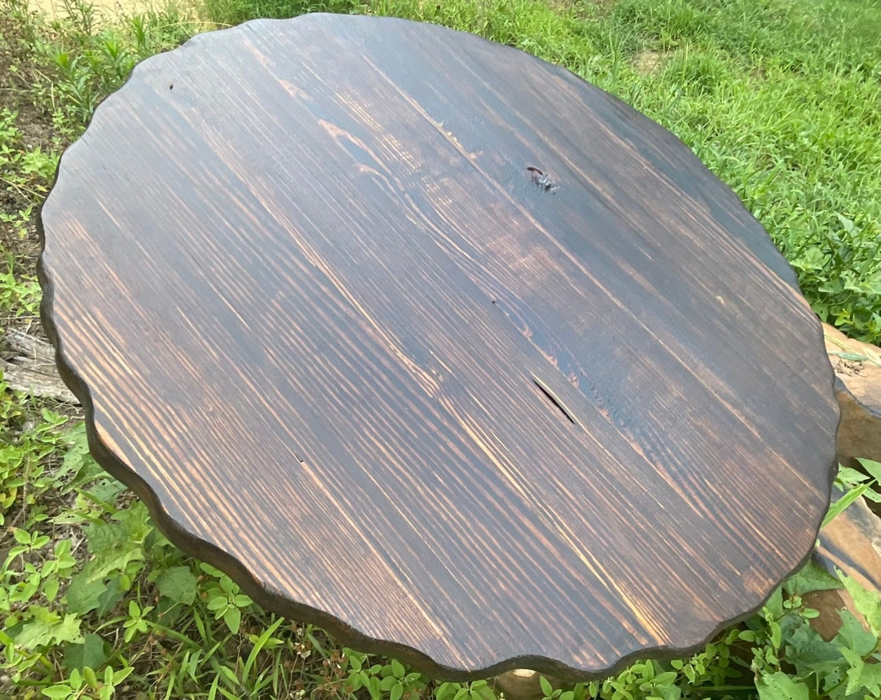 Rustic Farmhouse Stained Pine Table Top - Etsy
