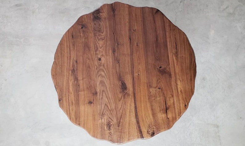 Wood Round Dining Table Top 18” to 60” Fully Customizable! Oak, Maple ...