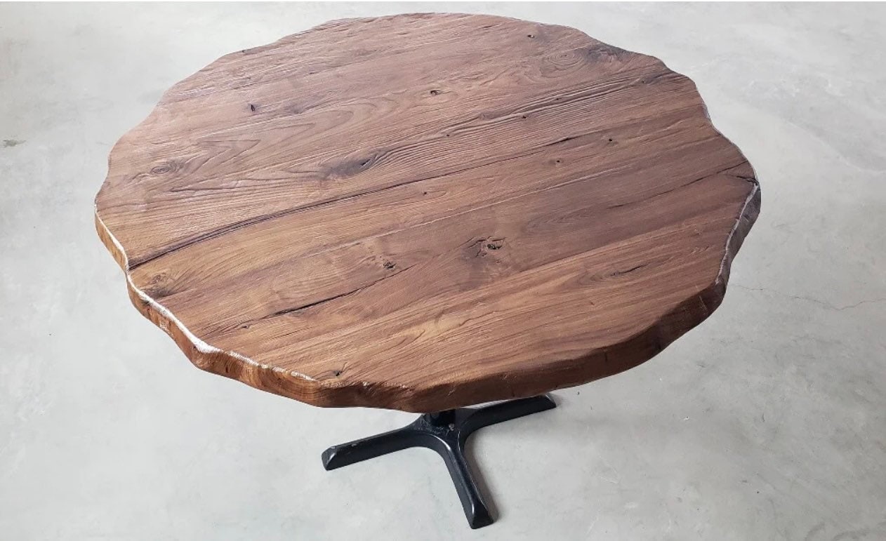 Wood Round Dining Table Top 18” to 60” Fully Customizable! Oak, Maple ...
