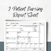 6 Patient Pct Report Sheet Bundle, Cna Report Sheet Bundle, HIGH ...