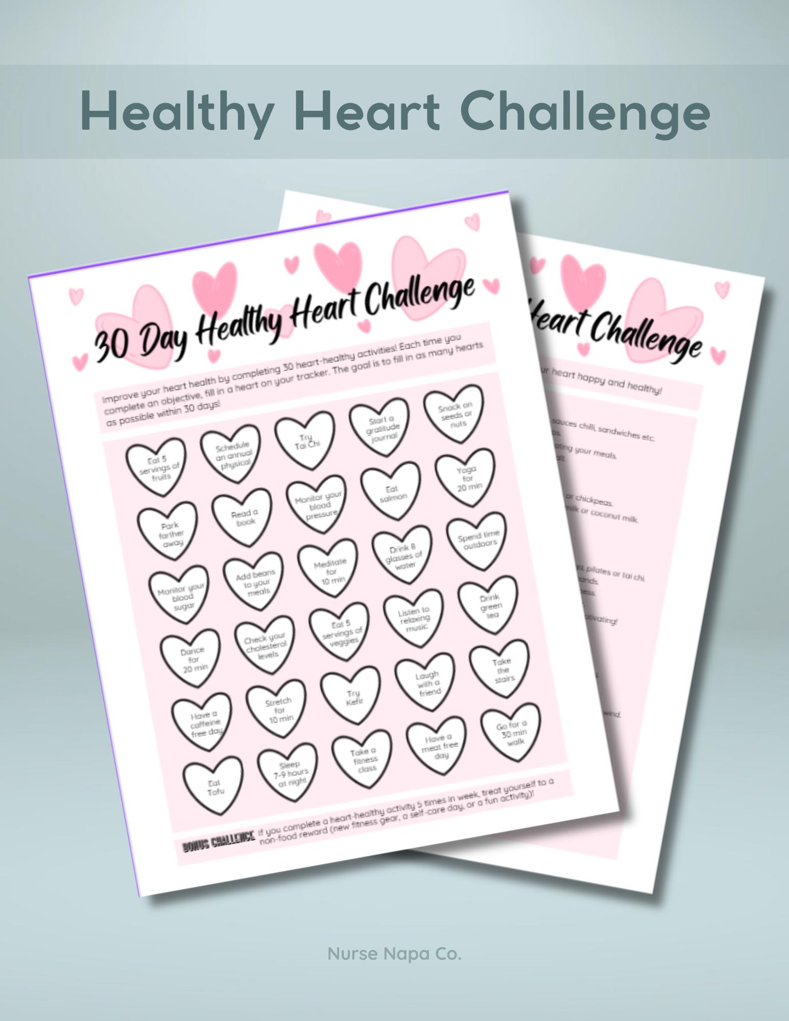 Healthy Heart Challenge, Healthy Lifestyle, HIGH QUALITY, Wellness ...
