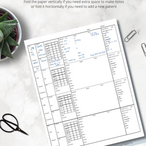 4 Patient Nursing Task Worksheet Shift Planner RN Task - Etsy