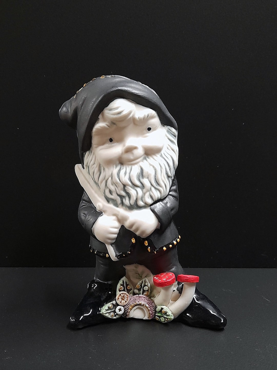 Heavy Metal Vintage Gnome for the Home, Original 1970's Mould Cast ...