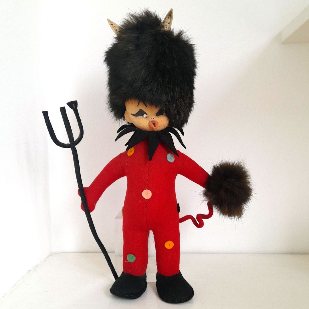 Vintage Devil Felt Toy Soldier Well Made Smart Fellow - Etsy