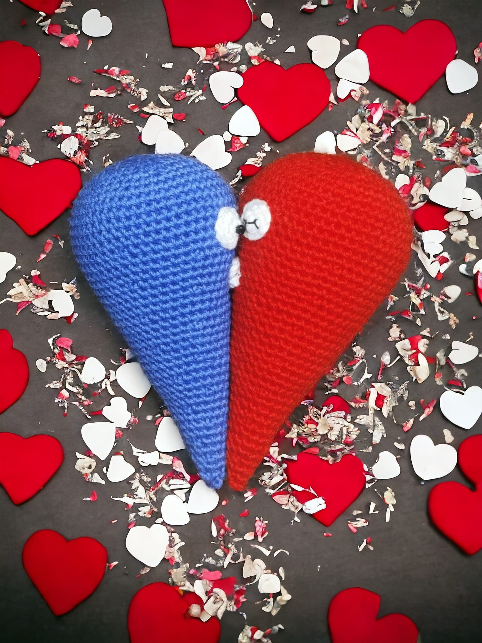 Magnetic Hearts Amigurumi Pattern, Crochet Valentine's Day Gift ...