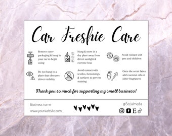 Sublimation Freshie Care - Etsy