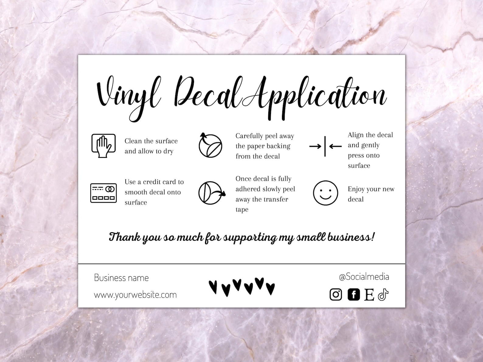 Apply Vinyl Decal Instructions, Instructions for Car Decal, Decal ...