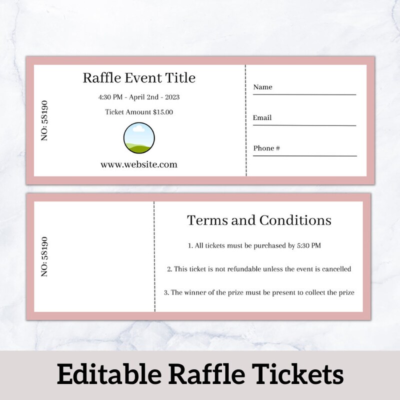 Raffle Tickets - Etsy
