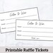 Printable Raffle Tickets, Raffle Tickets, Raffle Card, Raffle ...