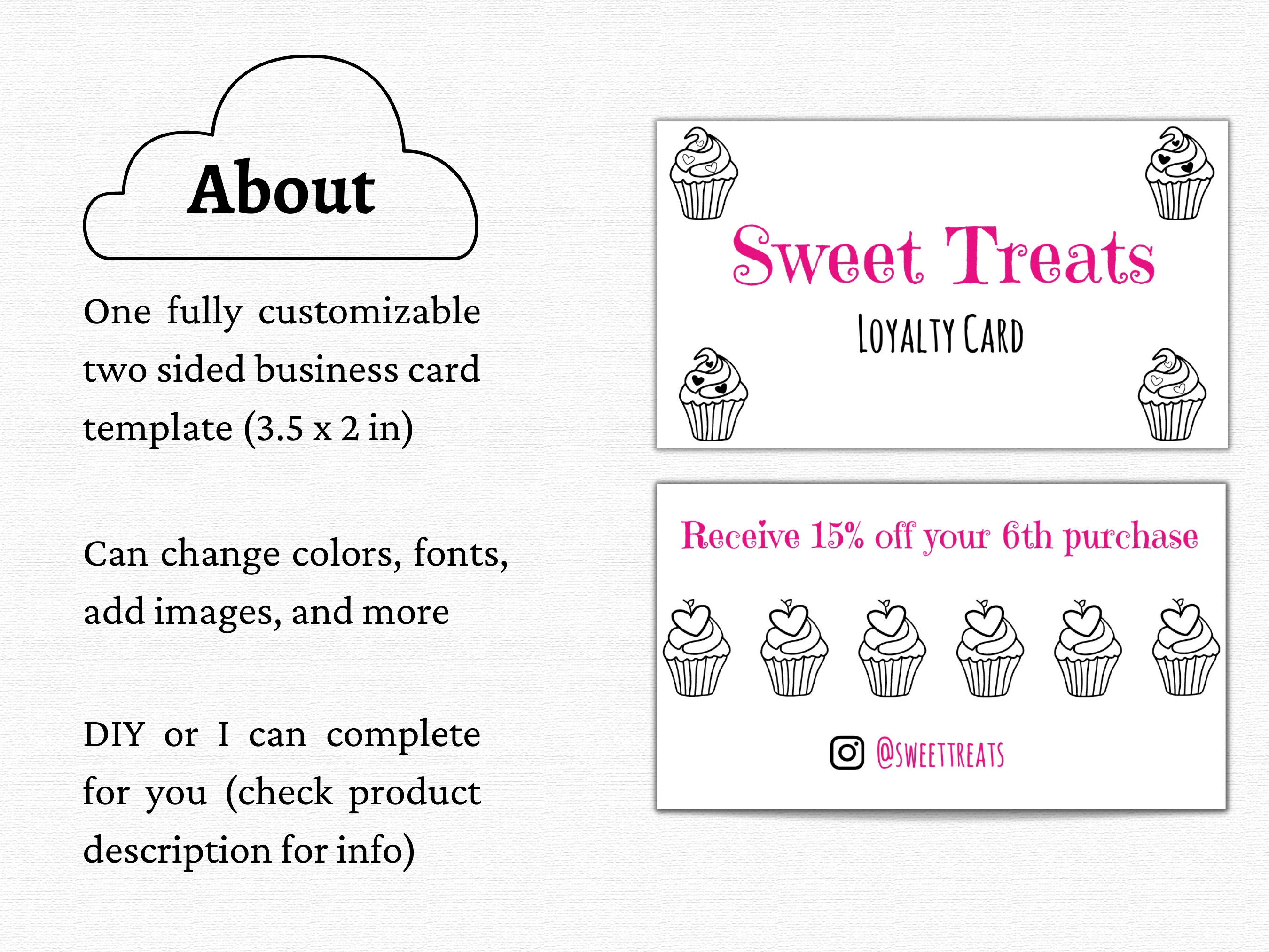 Cupcake Card Template