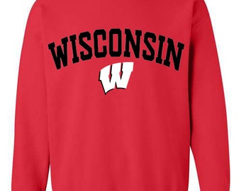 Vintage Wisconsin Badgers Sweatshirt Wisconsin Crewneck - Etsy
