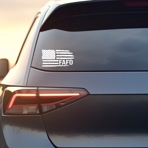 FAFO American Flag, FAFO Car Decal, American Flag FAFO, 2nd Amendment ...